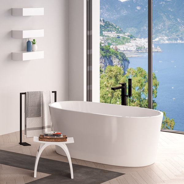 LACAVA Ovale Solid Surface Accent Stool & Reviews | Wayfair